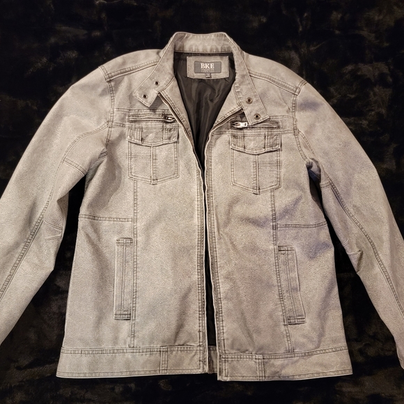 BKE | Jackets & Coats | Mens Bke Athletic Fit Faux Leather Jacket ...